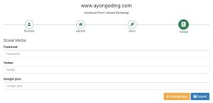 Membuat Form Wizard Bootstrap - Ayo Ngoding