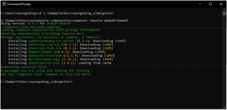 Membuat Laporan Pdf dengan Dompdf di CodeIgniter - Ayo Ngoding