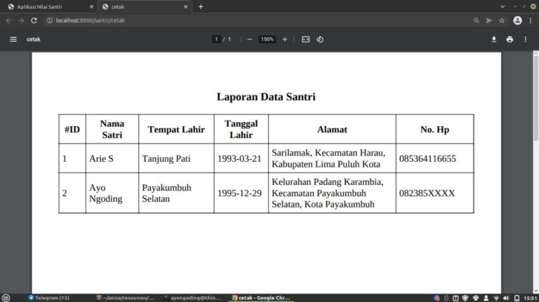Membuat Laporan Pdf Laravel dengan Dompdf - Ayo Ngoding