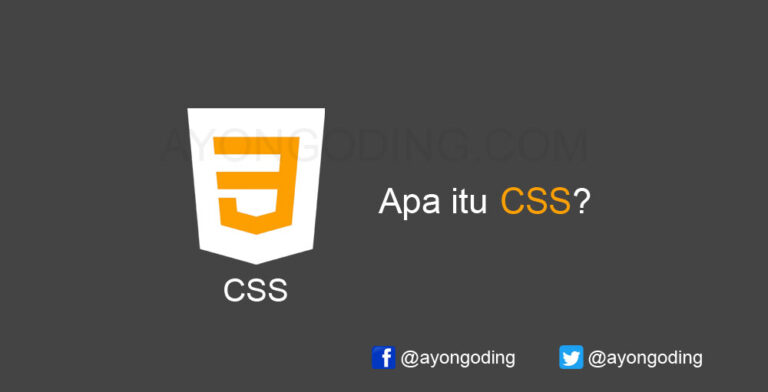 Tutorial CSS #1: Apa itu CSS? - Ayo Ngoding