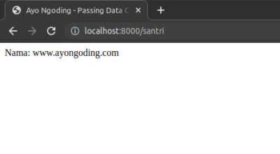 Passing Data Controller ke View Laravel - Ayo Ngoding