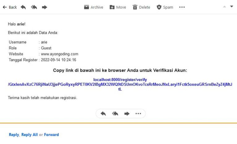 Membuat Register User Laravel - Ayo Ngoding